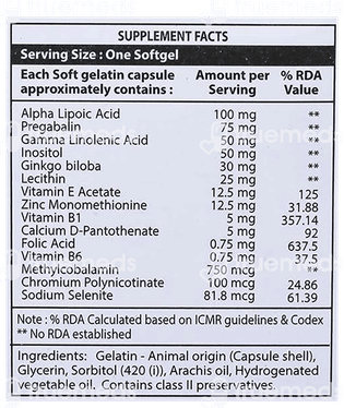 Maxnerve Pg Softgel 10 - Uses, Side Effects, Dosage, Price | Truemeds