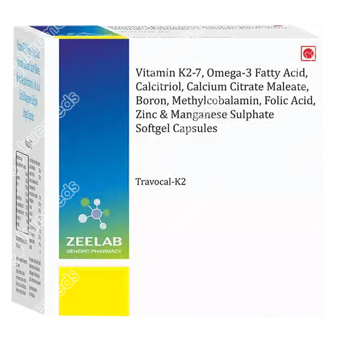 Travocal K2 Capsule 10 - Uses, Side Effects, Dosage, Price | Truemeds