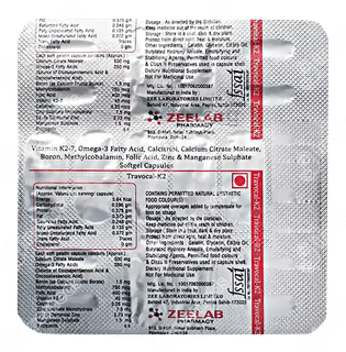 Travocal K2 Capsule 10 - Uses, Side Effects, Dosage, Price | Truemeds