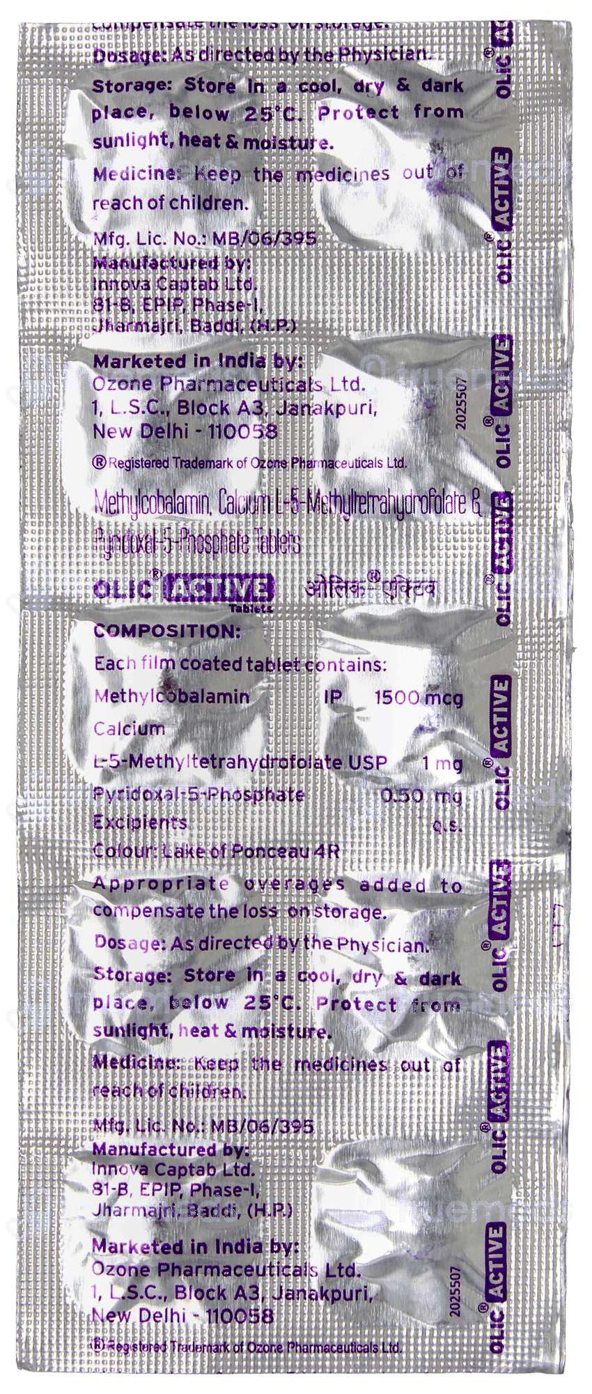 Olic Active 10001500500 Mcg Softgel Capsule 10 - Uses, Side Effects ...
