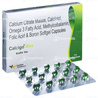 Calcigo Max Softgel Capsule 15 - Uses, Side Effects, Dosage, Price ...