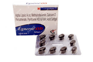 Egnerve Od Softgel Capsule 10 - Uses, Side Effects, Dosage, Price ...