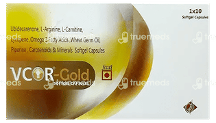 Vcor Gold Soft Gel Capsule 10 - Uses, Side Effects, Dosage, Price ...