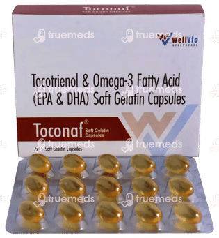 Toconaf Soft Geltain Capsule 15 - Uses, Side Effects, Dosage, Price ...