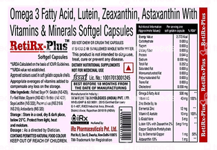 Retirx Plus Softgel Capsule 10 - Uses, Side Effects, Dosage, Price ...