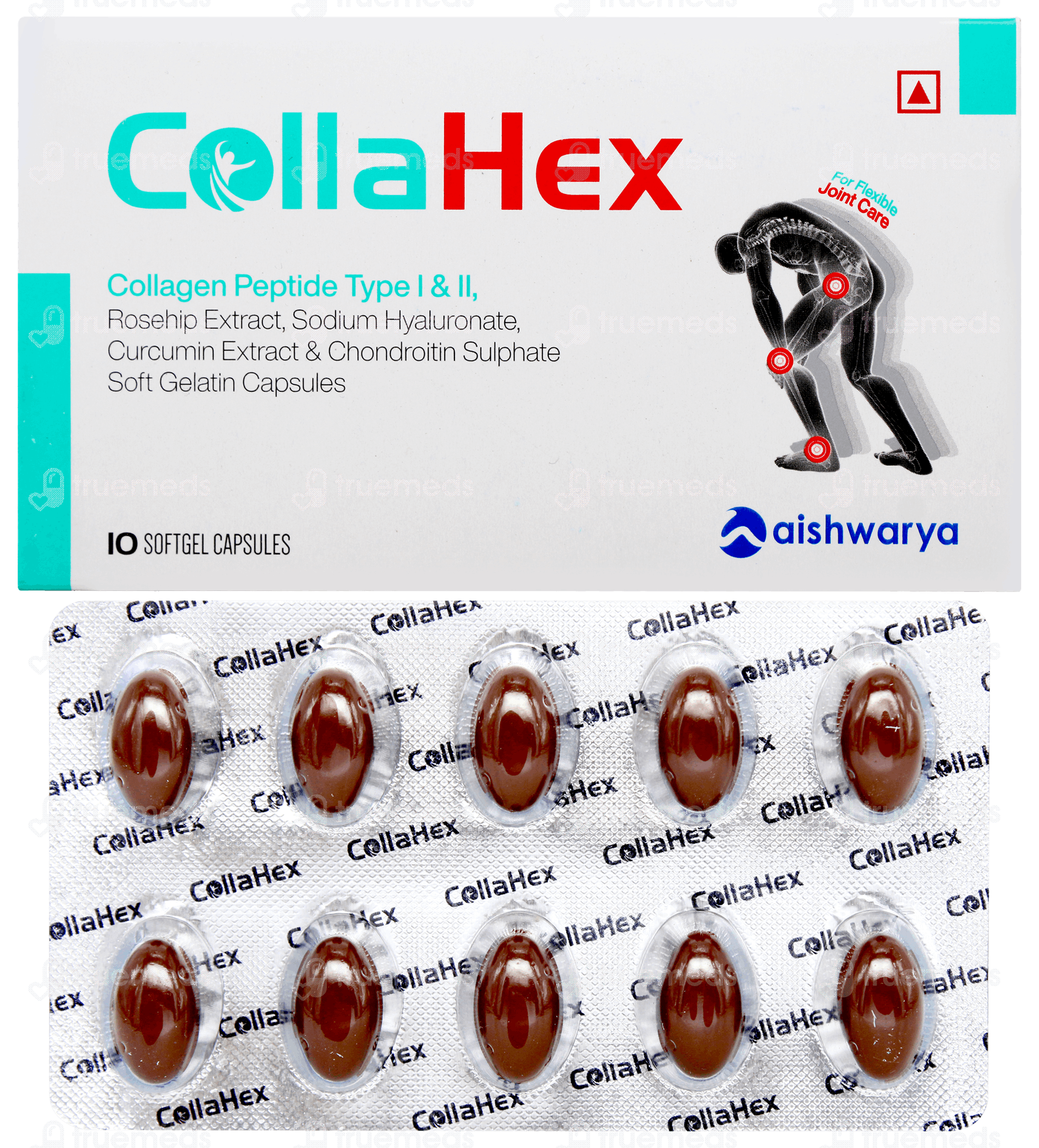 Collahex Soft Gelatin Capsule 10 - Uses, Side Effects, Dosage, Price ...