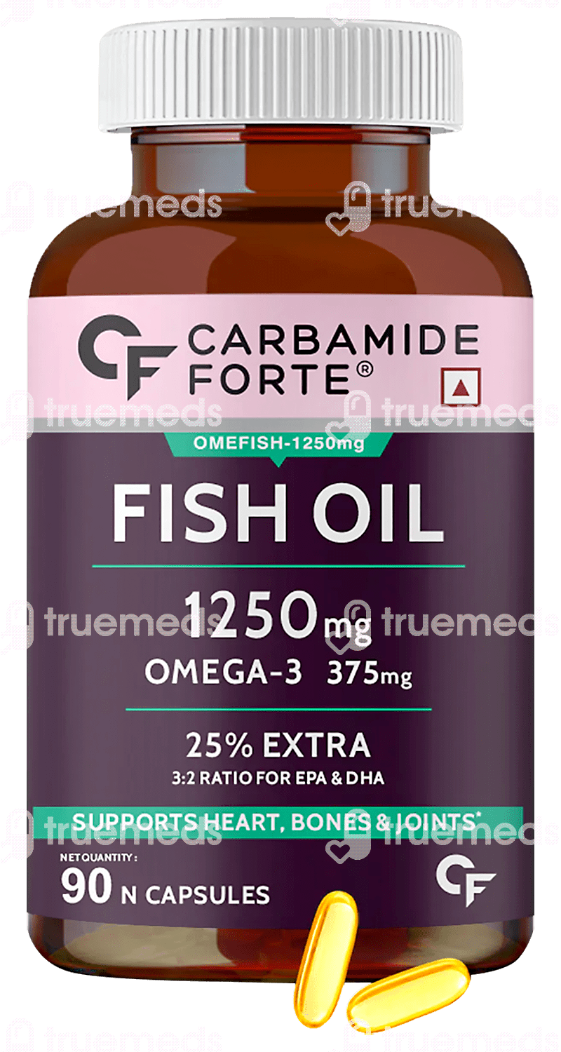 Carbamide Forte Fish Oil Softgel Capsule 90 - Uses, Side Effects ...