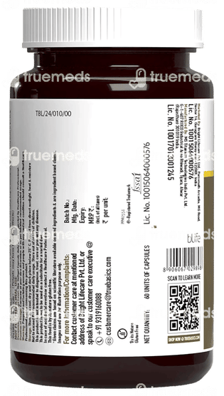 Truebasics Omega 3 Fish Oil Soft Gelatin Capsule 60 - Uses, Side ...