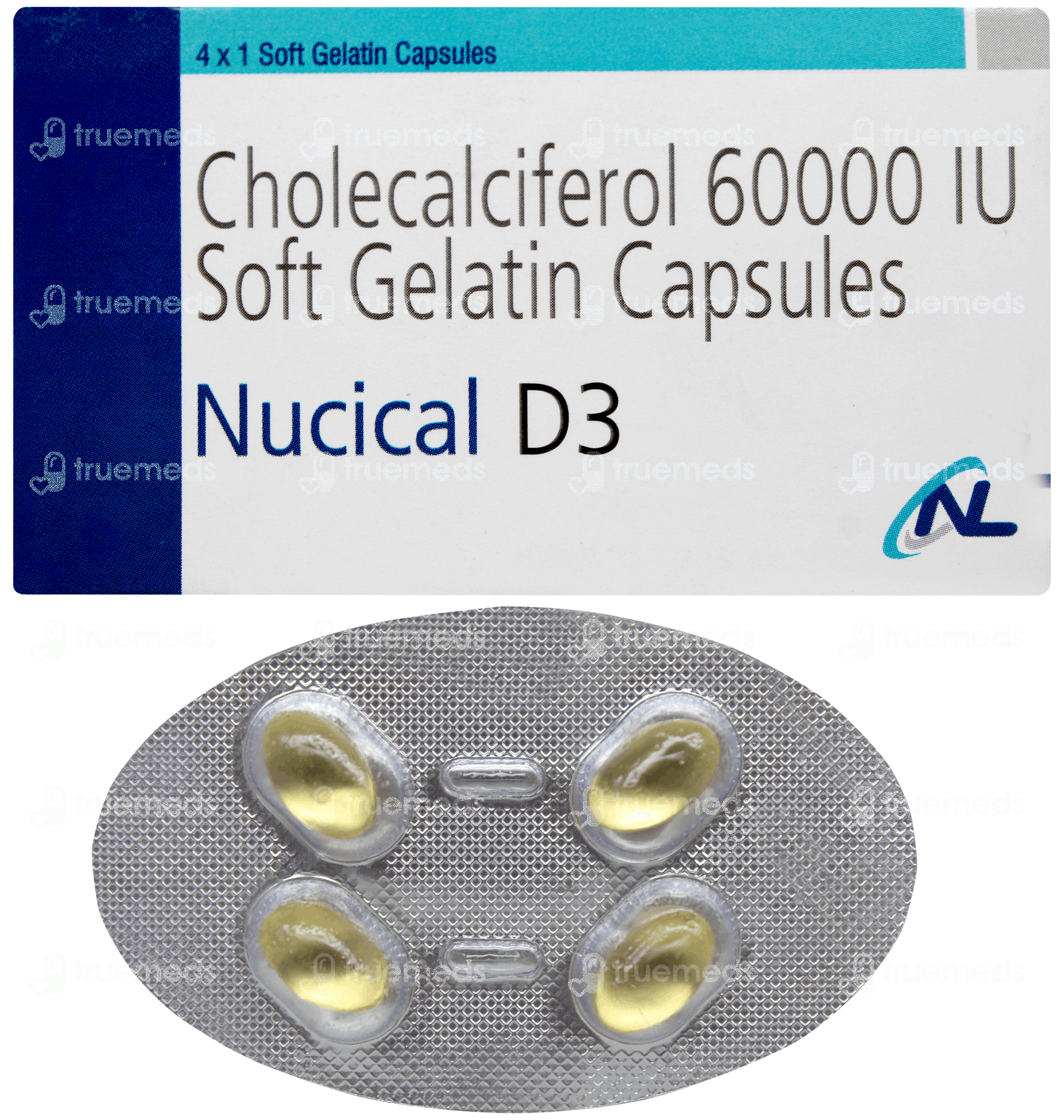 Nucical D3 60000 IU Soft Gelatin Capsule 4: Uses, Side Effects, Price ...