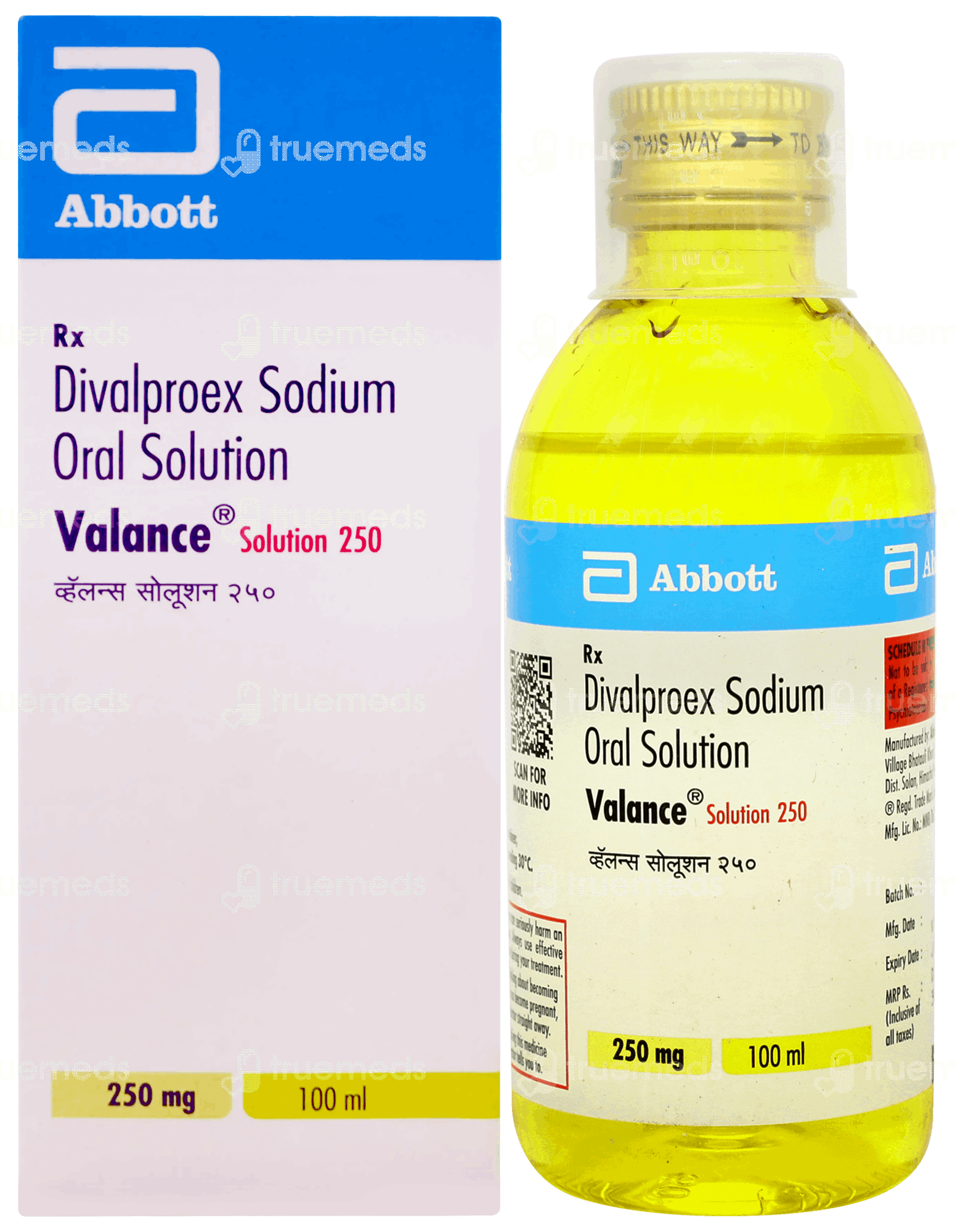 Valance 250 Mg Solution 100 Ml - Uses, Side Effects, Dosage, Price ...