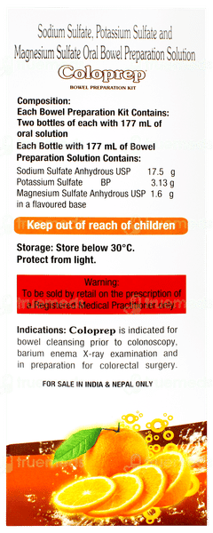 Coloprep Orange Flv Kit Solution 2177 Ml - Uses, Side Effects, Dosage ...