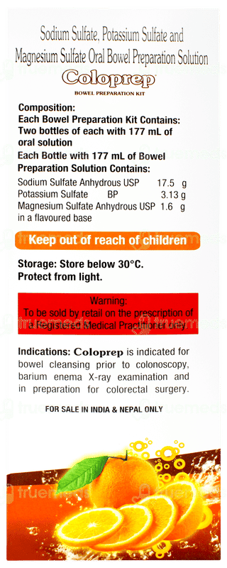 Coloprep Orange Flv Kit Solution 2177 Ml - Uses, Side Effects, Dosage ...