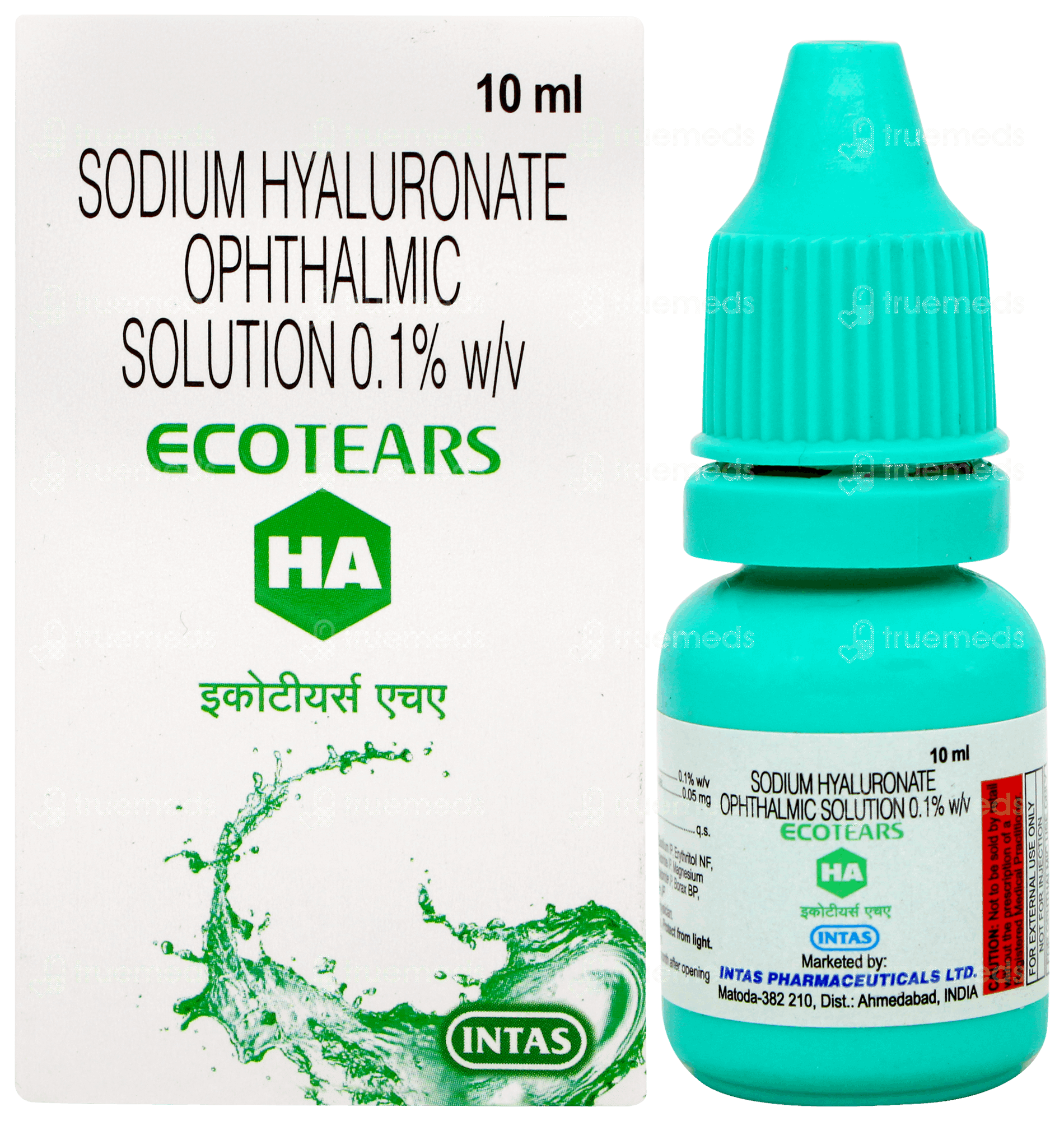 Eco Tears Ha Solution 10 Ml - Uses, Side Effects, Dosage, Price | Truemeds