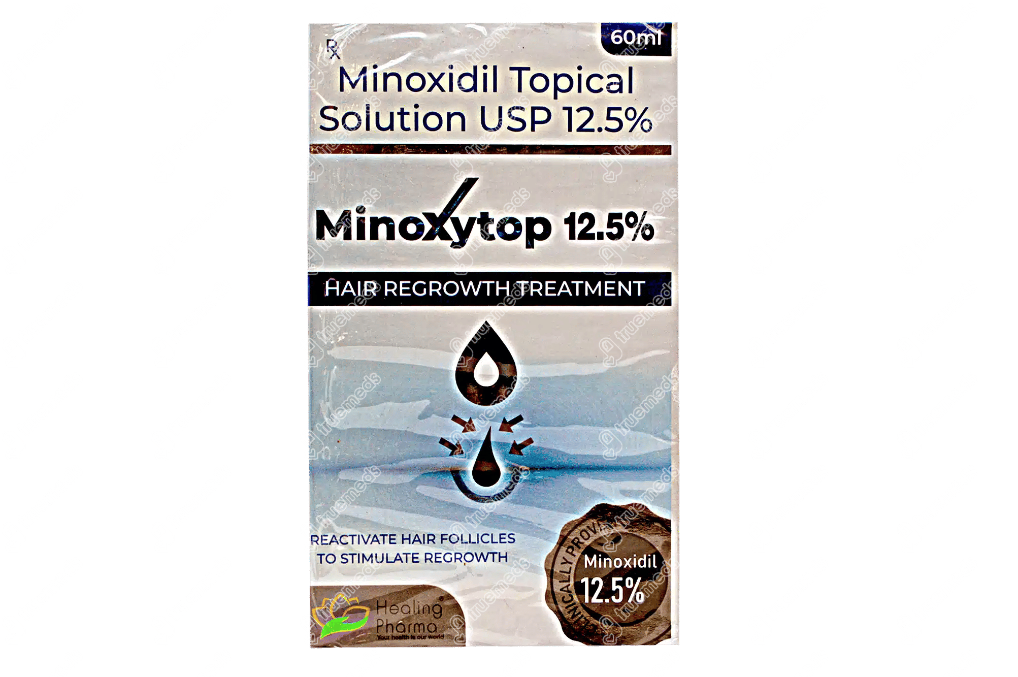 Minoxytop 125 Solution 60 Ml - Uses, Side Effects, Dosage, Price | Truemeds