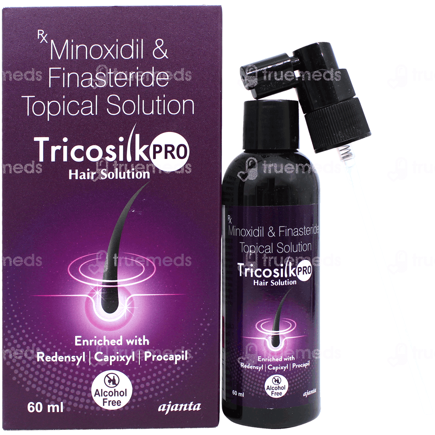 Tricosilk Pro Solution 60 Ml - Uses, Side Effects, Dosage, Price | Truemeds