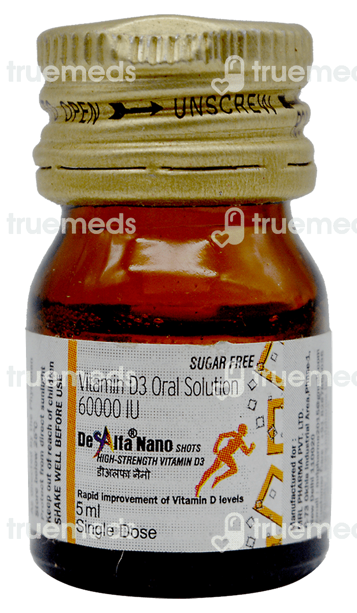 De Alfa Nano Shots Sugar Free Solution 5ml: Uses, Side Effects, Price ...