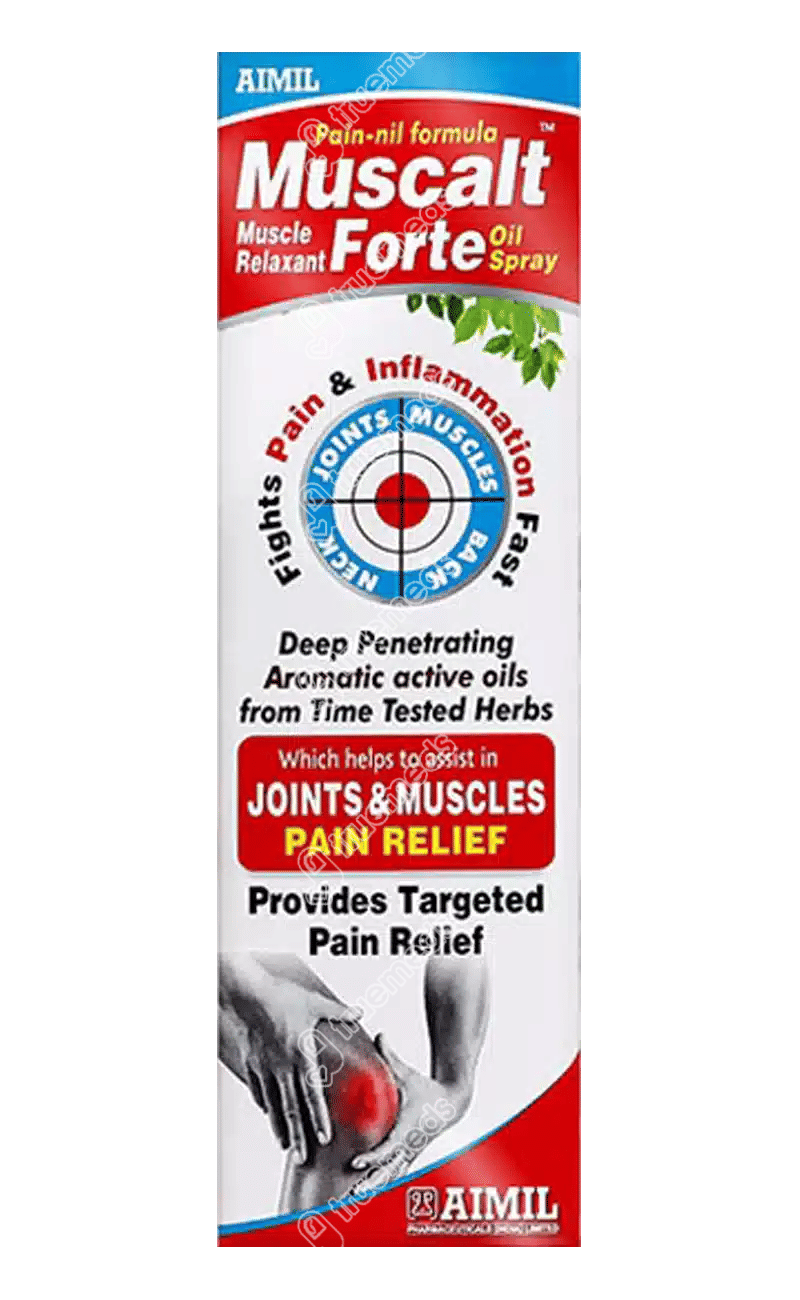Muscalt Forte Spray 60 Ml - Uses, Side Effects, Dosage, Price | Truemeds