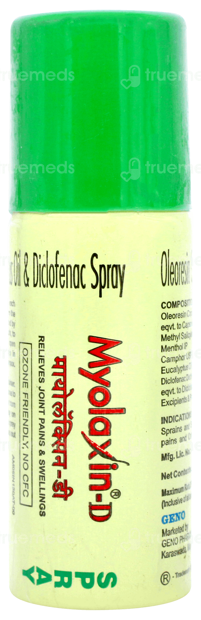 Myolaxin D Spray 35 GM | Order MYOLAXIN D SPRAY 35 GM Online at Truemeds