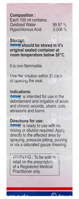 New Oxum Spray 100 Ml - Uses, Side Effects, Dosage, Price | Truemeds