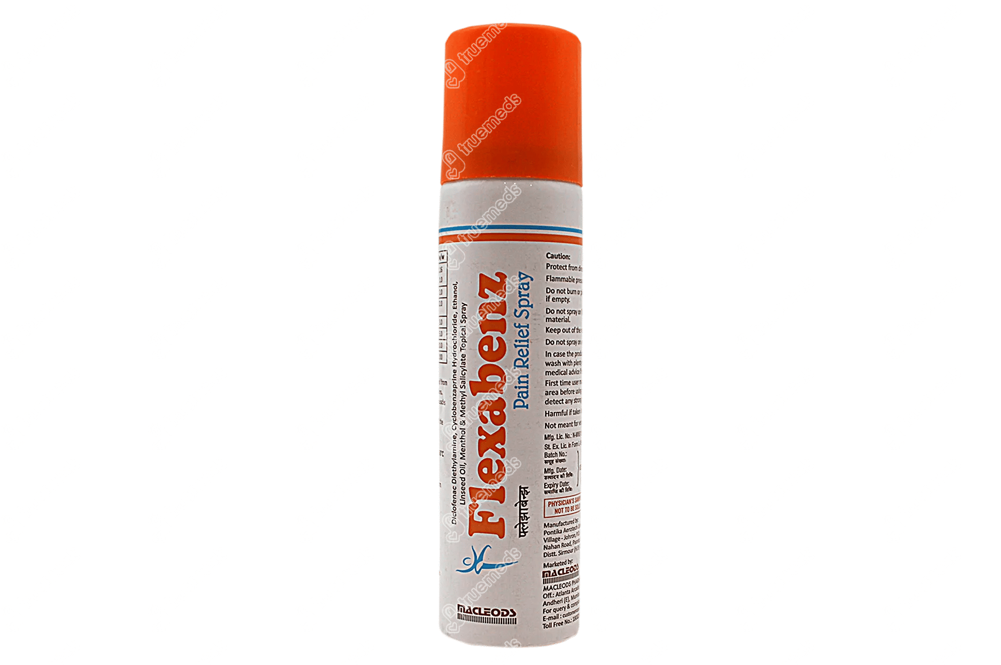 Flexabenz Spray 55 Gm - Uses, Side Effects, Dosage, Price | Truemeds