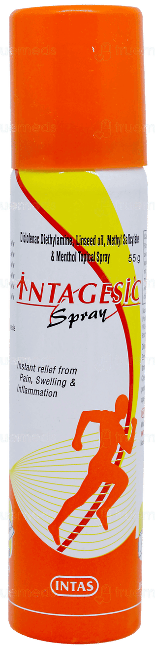 Intagesic Spray 55 Gm - Uses, Side Effects, Dosage, Price | Truemeds