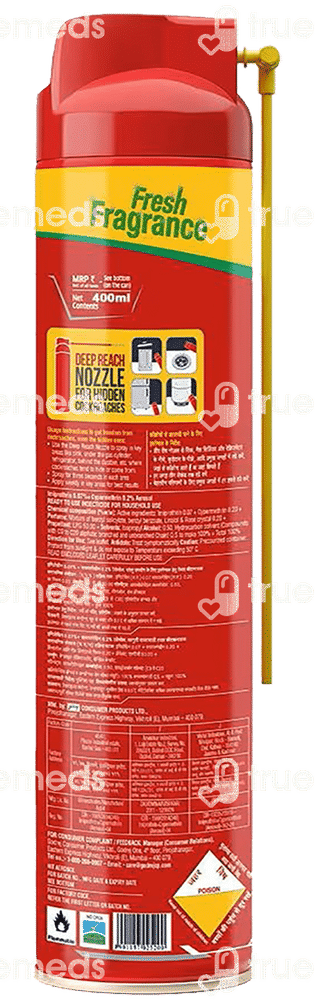 Hit Cockroach Killer Spray 400 Ml - Uses, Side Effects, Dosage, Price ...