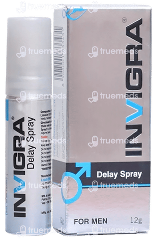 Invigra For Men Delay Spray 12 Gm - Uses, Side Effects, Dosage, Price ...