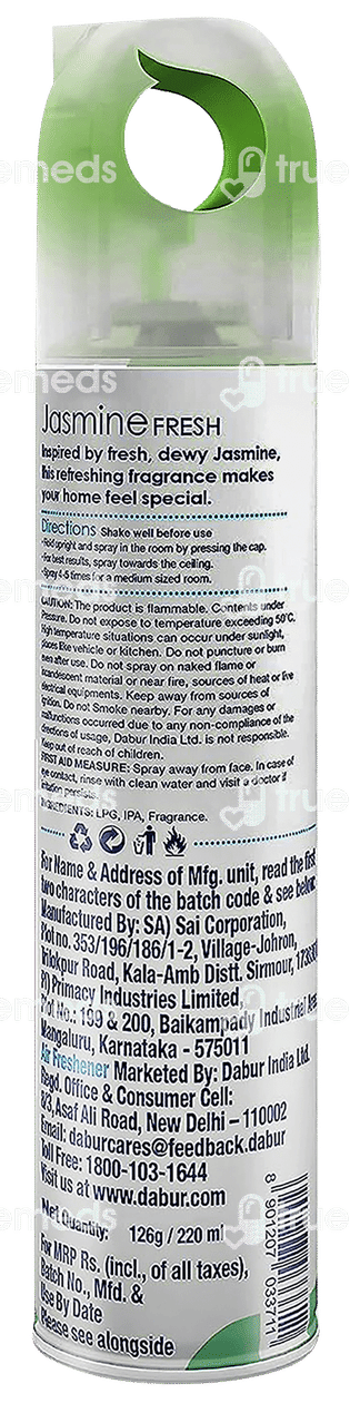 Odonil Jasmine Fresh Flavour Room Spray 220 Ml - Uses, Side Effects ...