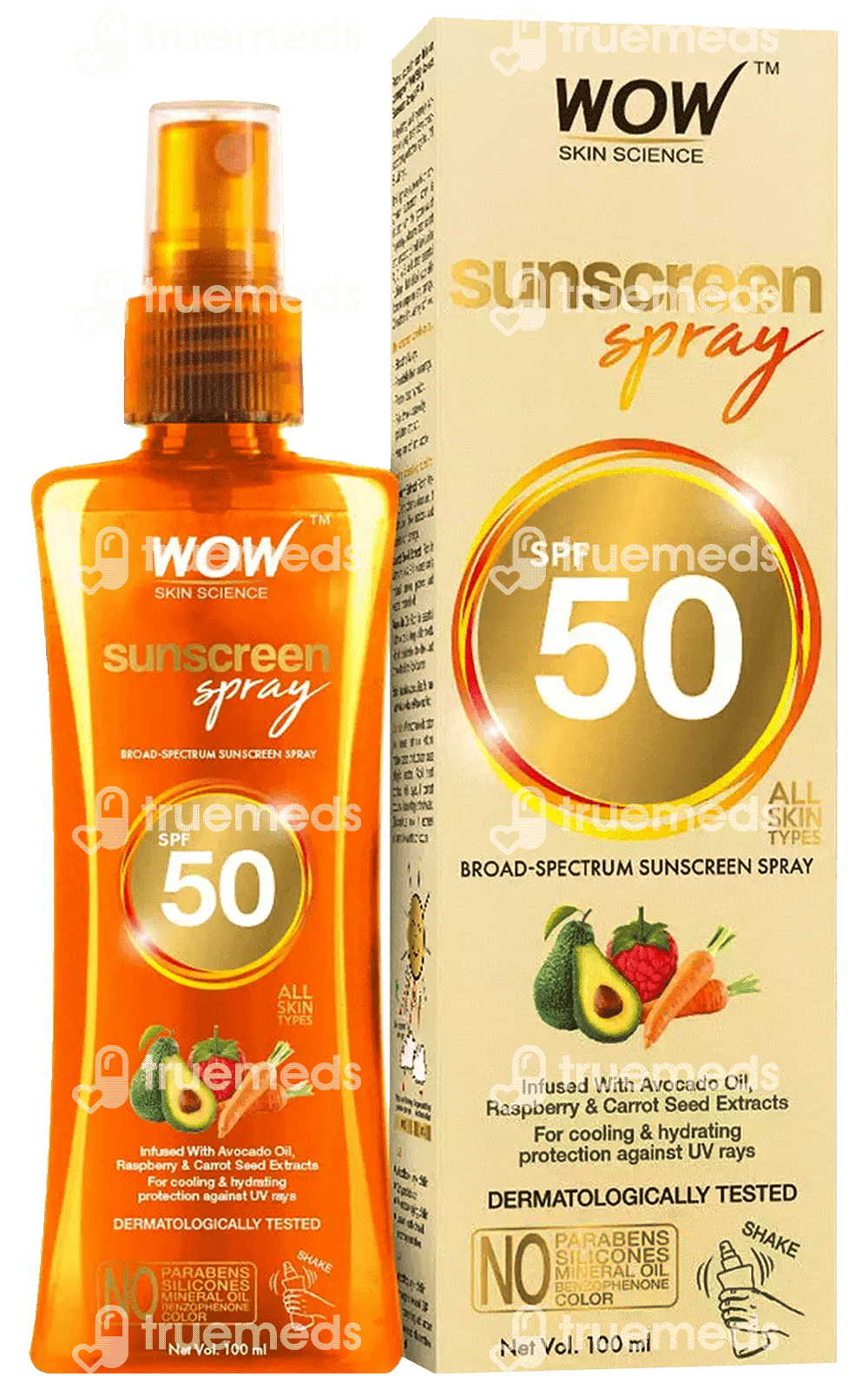 Wow Skin Science Sunscreen Spf 50 Spray 100 Ml - Uses, Side Effects ...