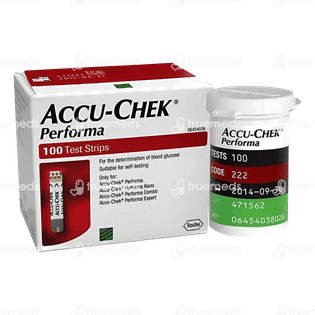 Accu Chek Performa Strips 100 - Uses, Side Effects, Dosage, Price ...