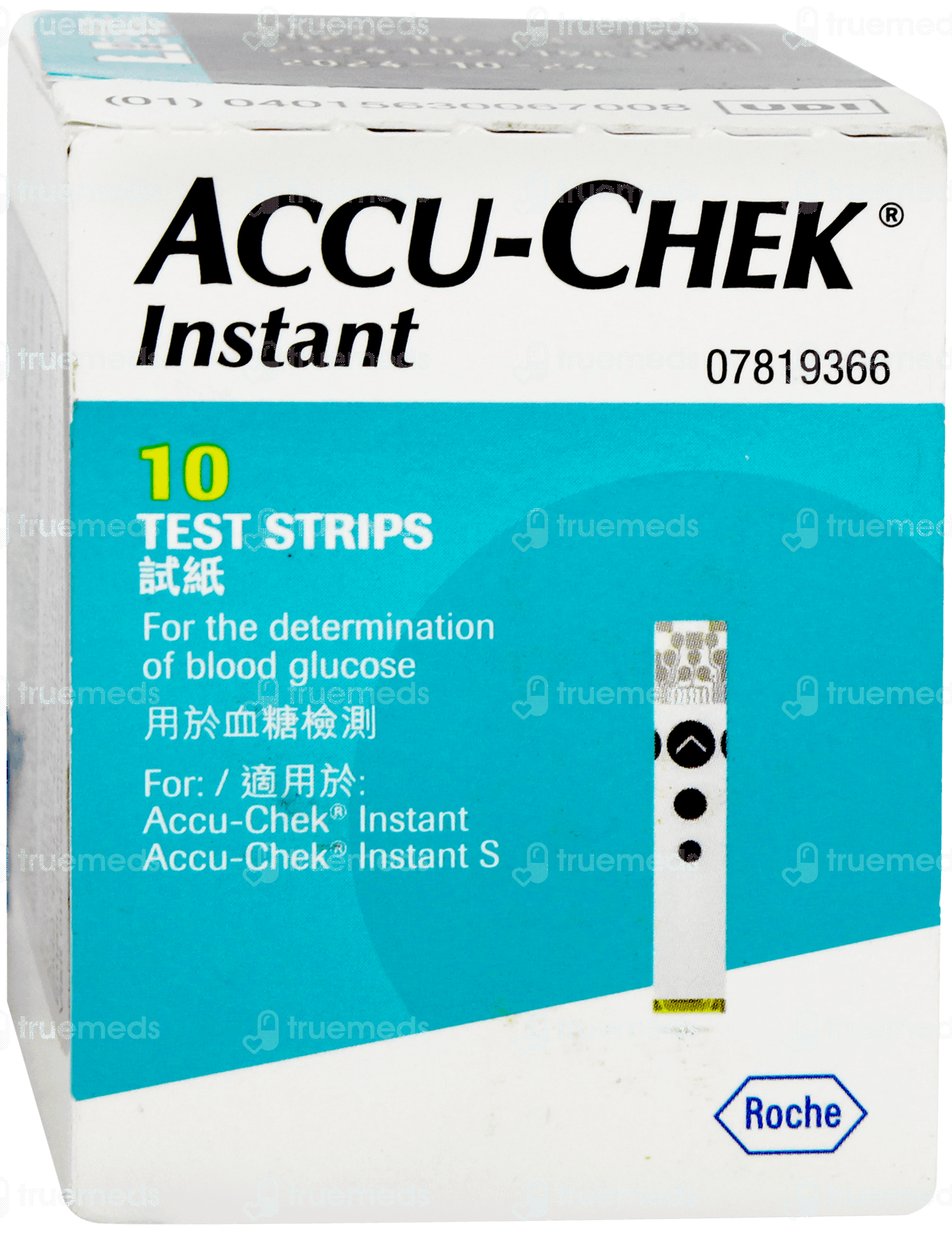 Accu Chek Instant Test Strip 10 - Uses, Side Effects, Dosage, Price ...