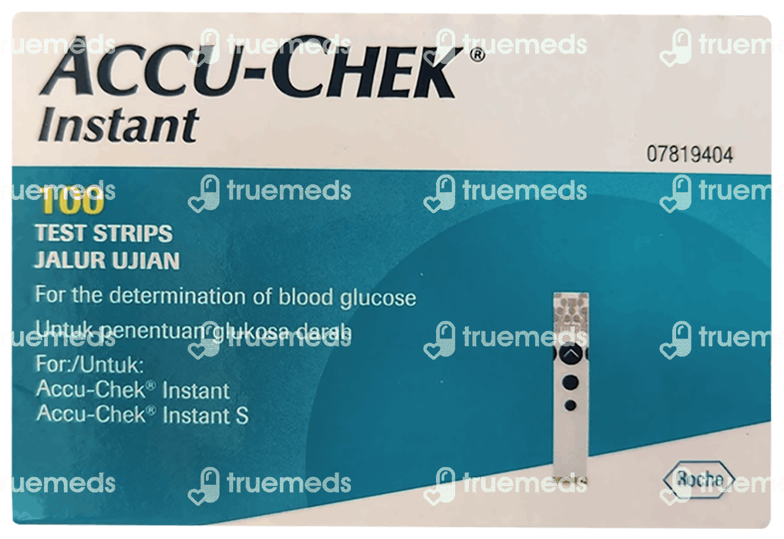 Accu Chek Instant Blood Glucose Test Strip 100 - Uses, Side Effects ...