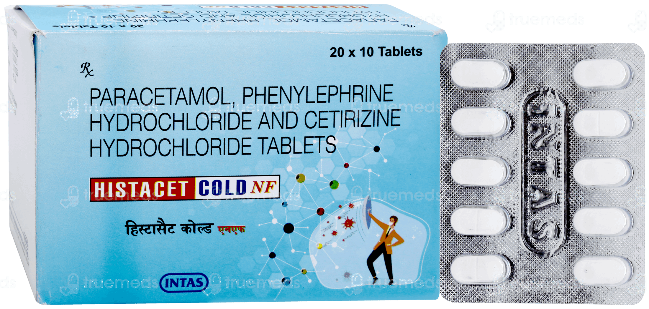 Histacet Cold Nf Tablet 10 - Uses, Side Effects, Dosage, Price | Truemeds