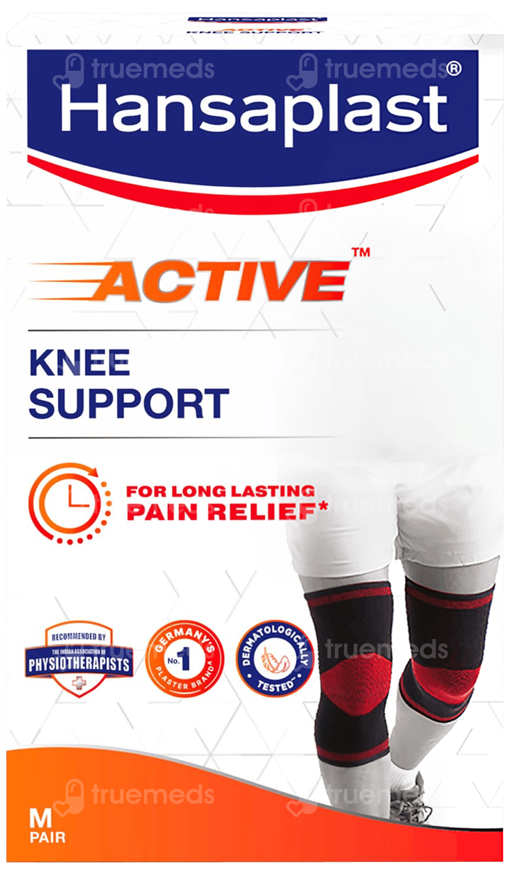 Hansaplast Active Knee Support M Pair 1 - Uses, Side Effects, Dosage ...