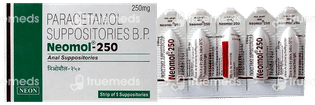 Neomol 250 MG Suppository | Order NEOMOL 250 MG SUPPOSITORY 5 Online at ...