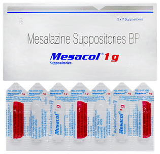 Mesacol 1 G Suppositories 7 - Uses, Side Effects, Dosage, Price | Truemeds