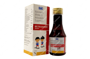 Bethadoxin Junior Suspension 100 Ml - Uses, Side Effects, Dosage, Price ...