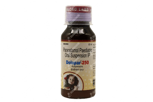Dolopar 250 Mg Suspension 60 Ml - Uses, Side Effects, Dosage, Price ...