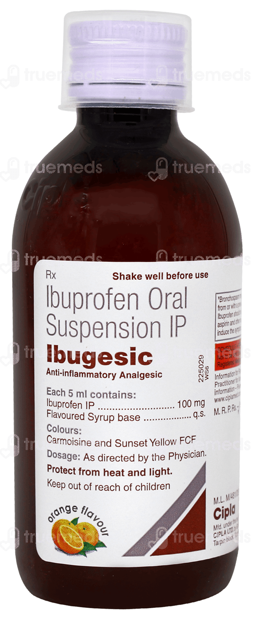 Ibugesic 100 Mg Suspension 100 Ml - Uses, Side Effects, Dosage, Price ...