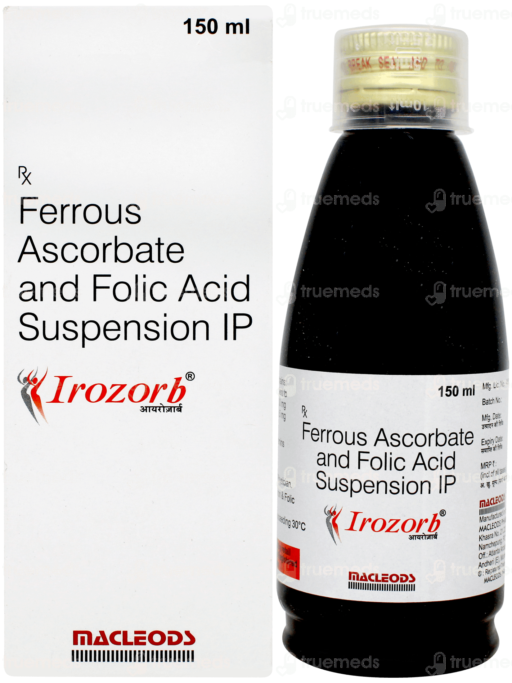Irozorb 30 Mg/500mcg Suspension 150 ML | Order Irozorb 30 Mg/500mcg ...