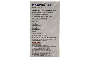 Macpod 100 Mg Suspension 30 Ml: Uses, Side Effects, Price & Substitutes