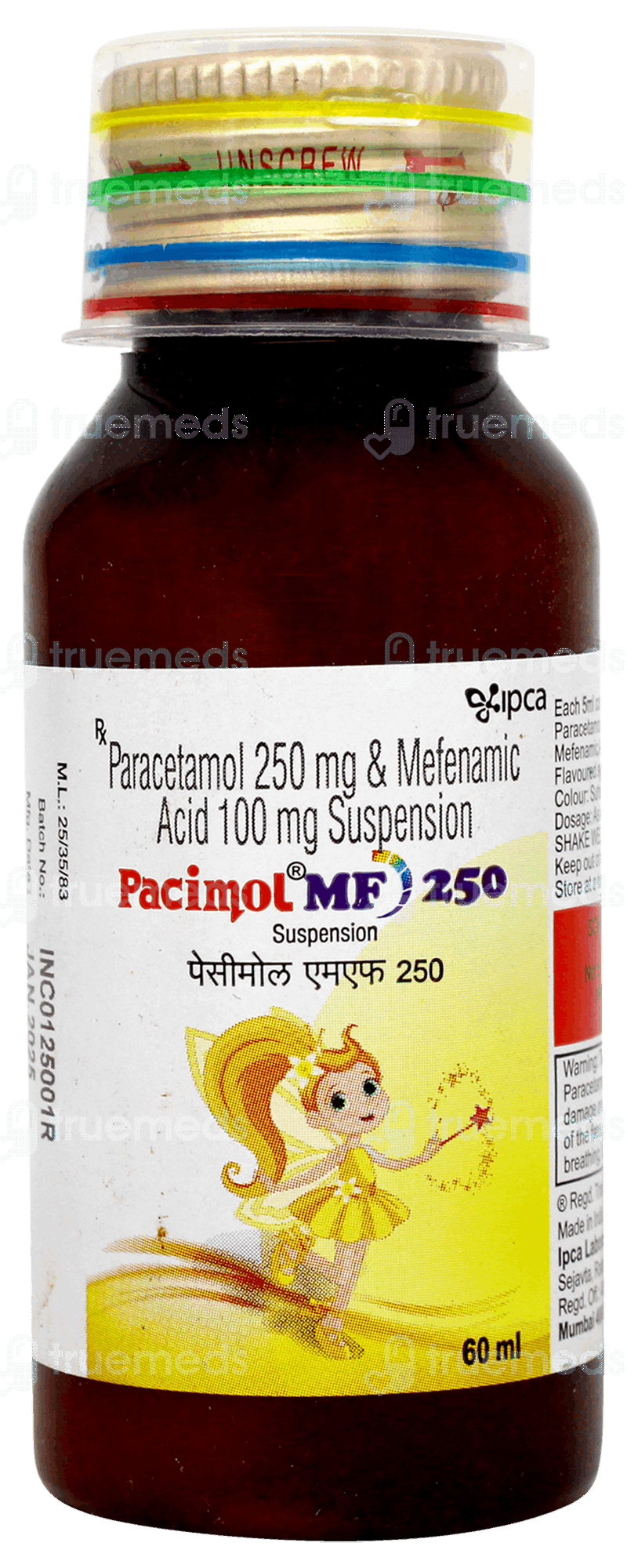 Pacimol Mf 100/250 MG Suspension 60 ML | Order Pacimol Mf 100/250 MG ...