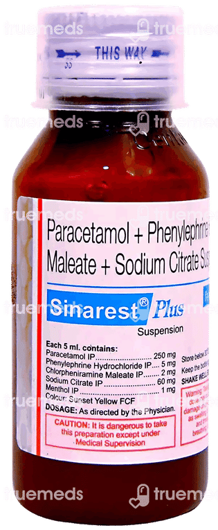 Sinarest Plus 250/5/2 MG Suspension 60 ML | Order Sinarest Plus 250/5/2 ...