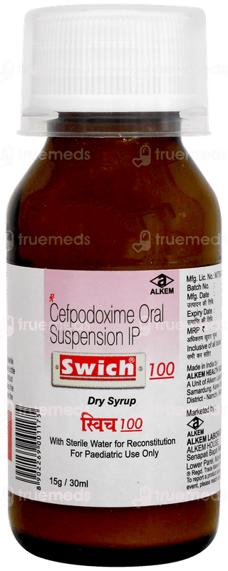 Swich 100 Mg Dry Syrup: Uses, Side Effects, Price & Substitutes