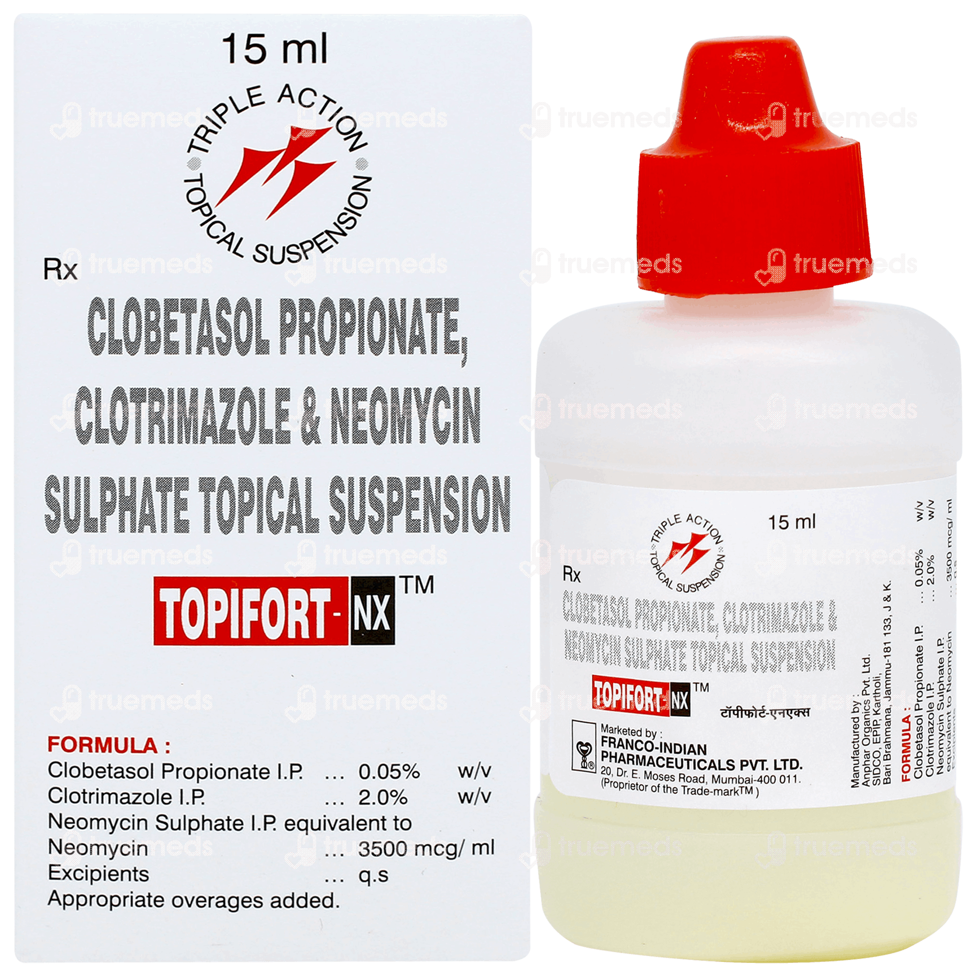 Topifort Nx 0.05/2%/3500 IU Suspension 15 ML | Order Topifort Nx 0.05/2 ...