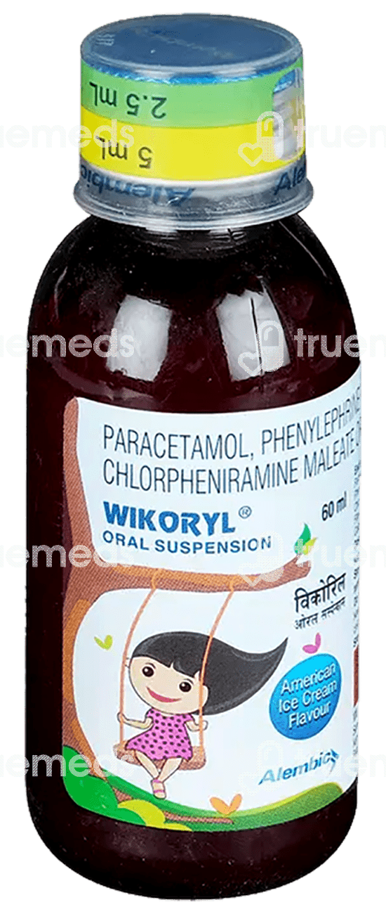 Wikoryl 125/5/1 Mg Suspension 60 Ml: Uses, Side Effects, Price ...