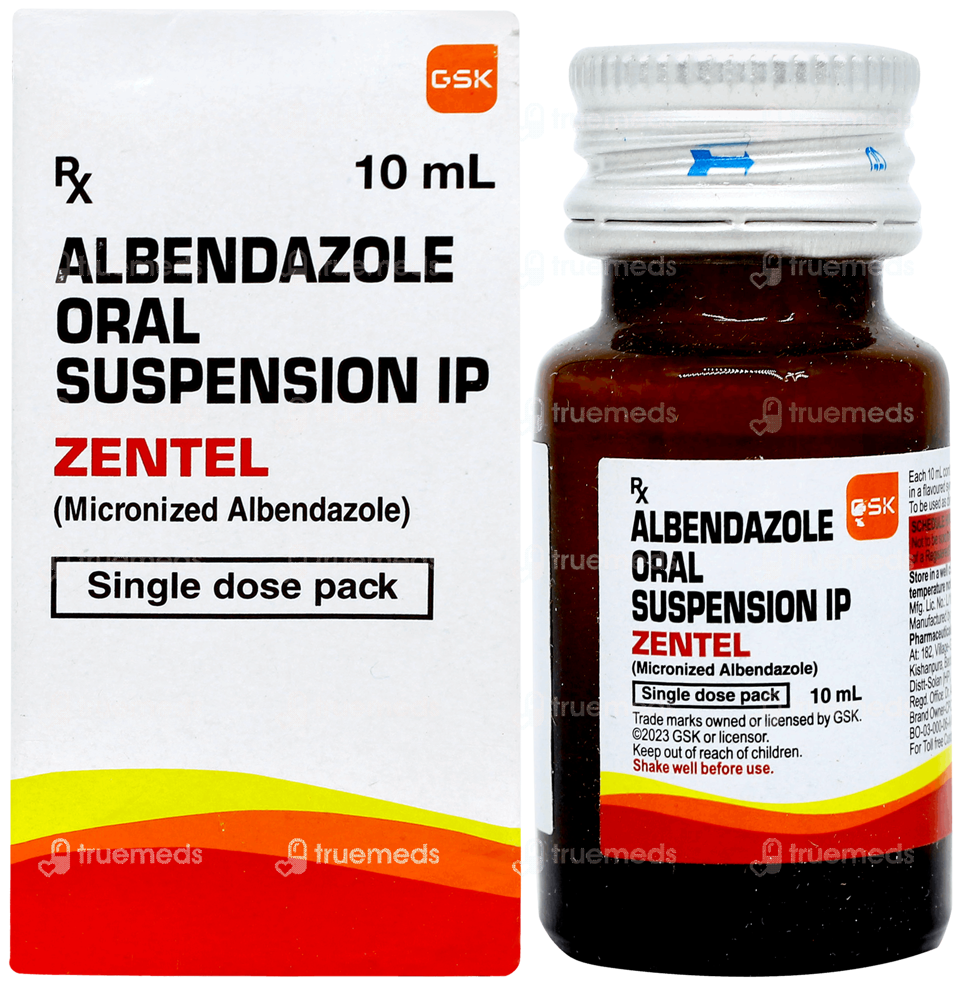 Zentel 400 Mg Suspension 10 Ml - Uses, Side Effects, Dosage, Price ...