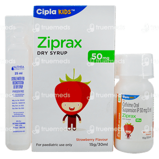 Ziprax 50 Mg Strawberry Dry Syrup: Uses, Side Effects, Price & Substitutes