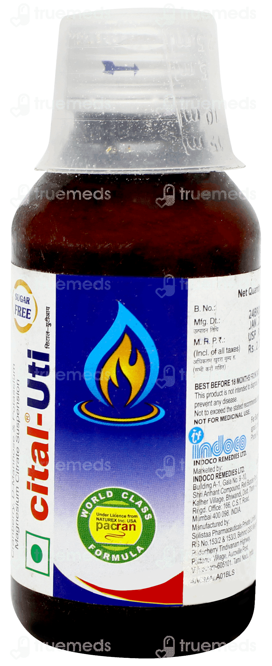Cital Uti Sugar Free Suspension: Uses, Side Effects, Price & Substitutes