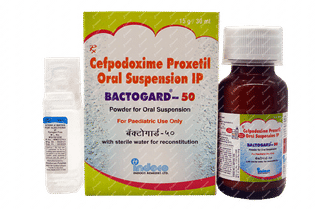 Bactogard 50 Mg Oral Suspension 30 Ml: Uses, Side Effects, Price ...